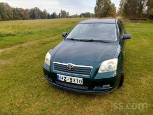 Green Toyota Avensis 2004 in Riga, with an engine capacity of 1.80 L and mileage of 212 thousand km for 1900 €, photo  on AUTOMOTO.COM.LV