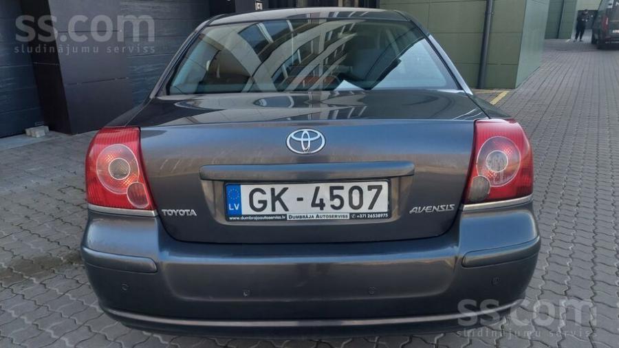 Pelēks Toyota Avensis 2007 Rīga, ar dzinēja tilpumu 2.00 L un nobraukumu 315 tūkst. km par 2550 €, foto 15 vietnē AUTOMOTO.COM.LV