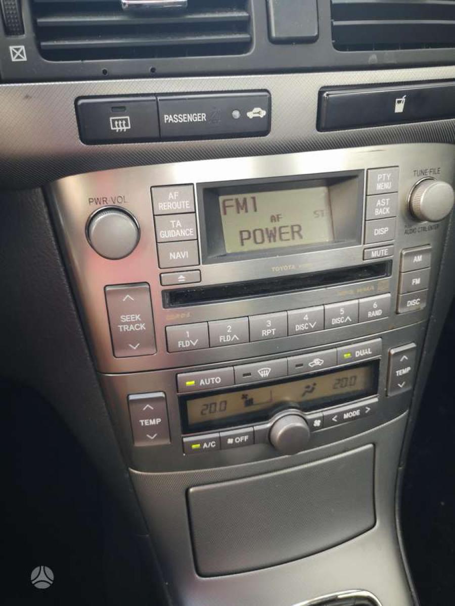 Серый Тойота Авенсис 2007 в Клайпеда, объемом двигателя 2.00 л и пробегом 257 тыс. км за 1999 €, фото 19 на AUTOMOTO.COM.LV