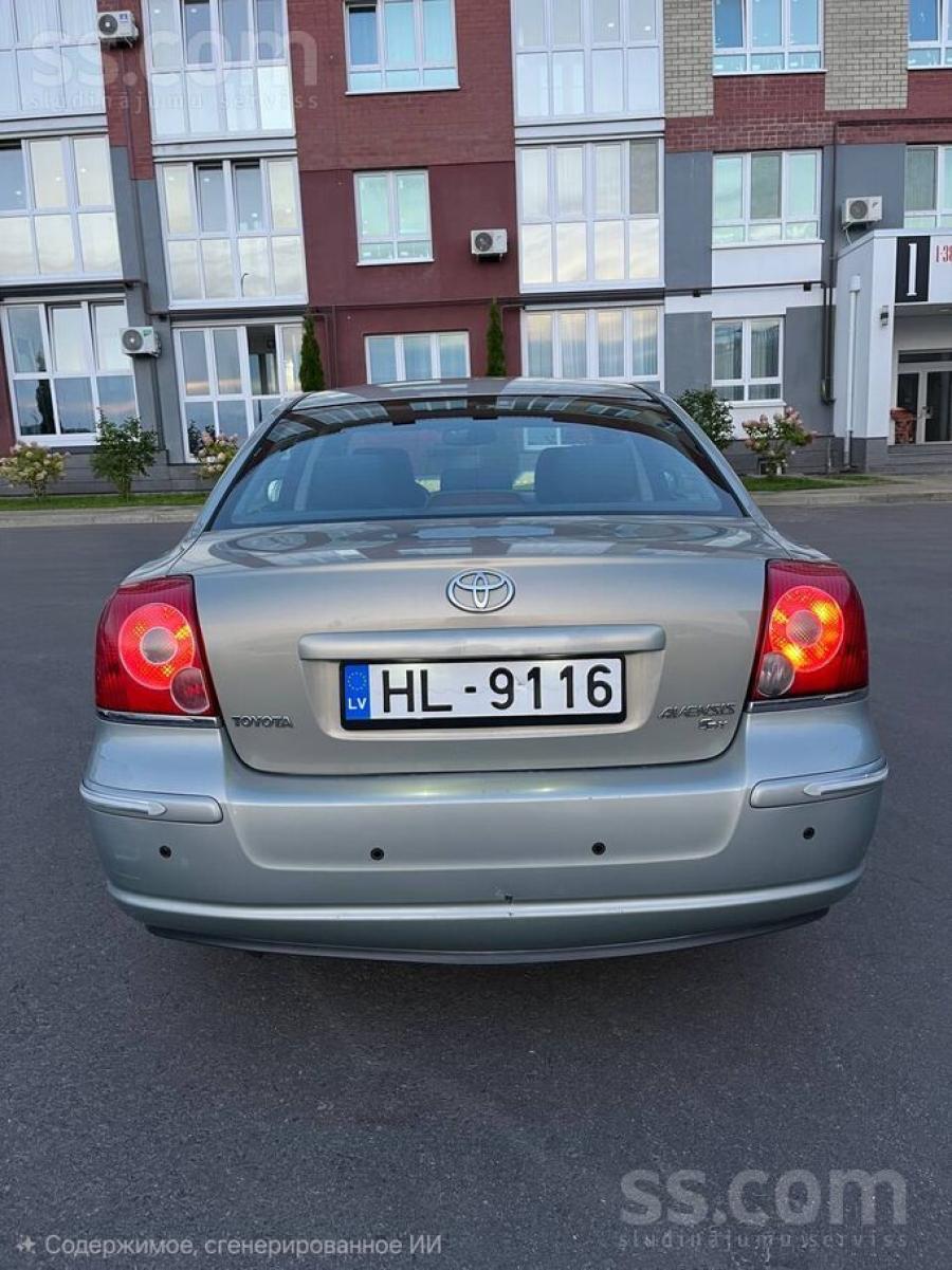 Grey Toyota Avensis 2008 in Riga, with an engine capacity of 2.00 L and mileage of 191 thousand km for 4000 €, photo 6 on AUTOMOTO.COM.LV