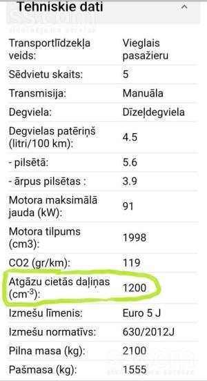Серый Тойота Авенсис 2014 в Рига, объемом двигателя 2.00 л и пробегом 417 тыс. км за 2700 €, фото 16 на AUTOMOTO.COM.LV