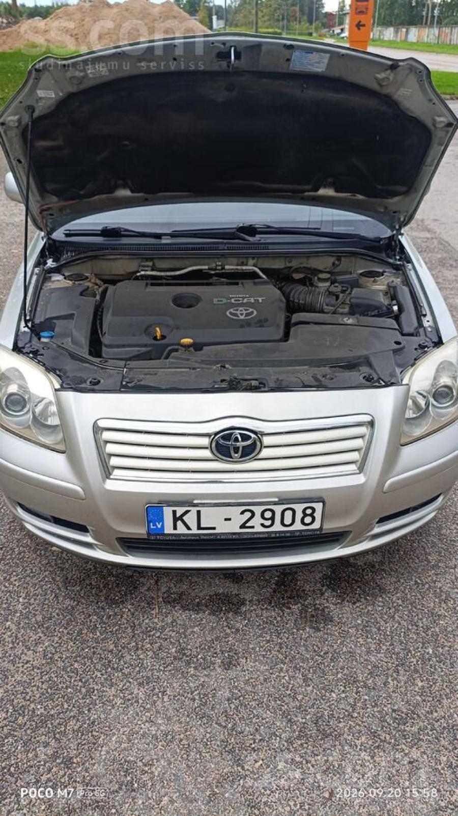 Серый Тойота Авенсис 2005 в Рига, объемом двигателя 2.20 л и пробегом 341 тыс. км за 1900 €, фото 11 на AUTOMOTO.COM.LV