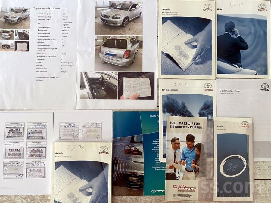 Серый Тойота Авенсис 2006 в Рига, объемом двигателя 2.20 л и пробегом 275 тыс. км за 2900 €, фото 28 на AUTOMOTO.COM.LV