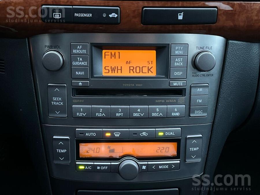 Pelēks Toyota Avensis 2007 Rīga, ar dzinēja tilpumu 2.00 L un nobraukumu 249 tūkst. km par 2990 €, foto 14 vietnē AUTOMOTO.COM.LV