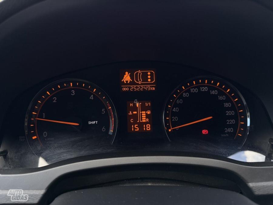 Grey Toyota Avensis 2009 in Alytus, with an engine capacity of 2.00 L and mileage of 252 thousand km for 4850 €, photo 32 on AUTOMOTO.COM.LV