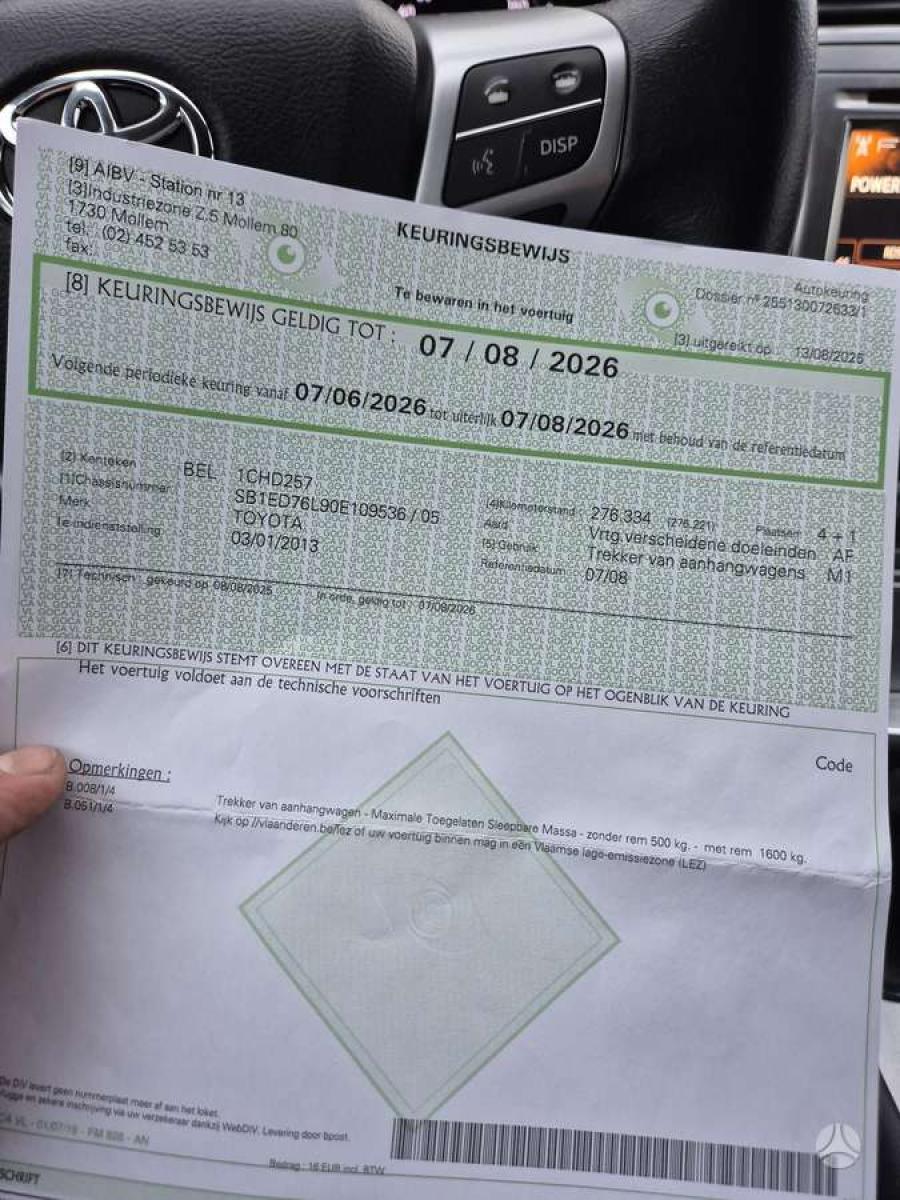 Серый Тойота Авенсис 2013 в Шяуляй, объемом двигателя 2.00 л и пробегом 287 тыс. км за 5350 €, фото 30 на AUTOMOTO.COM.LV