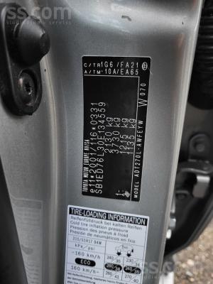 Pelēks Toyota Avensis 2014 Rīga, ar dzinēja tilpumu 2.00 L un nobraukumu 0 tūkst. km par 5990 €, foto 19 vietnē AUTOMOTO.COM.LV