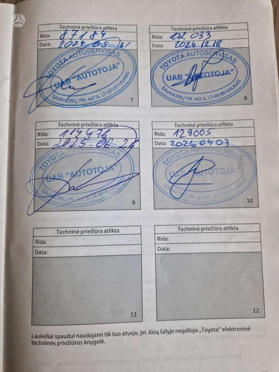 Серый Тойота Авенсис 2019 в Алитус, объемом двигателя 1.80 л и пробегом 132 тыс. км за 8900 €, фото 24 на AUTOMOTO.COM.LV