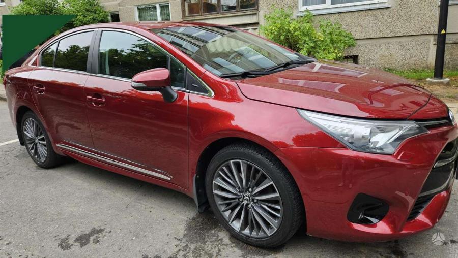 Sarkans Toyota Avensis 2017 Viļņa, ar dzinēja tilpumu 1.80 L un nobraukumu 44 tūkst. km par 15500 €, foto 4 vietnē AUTOMOTO.COM.LV