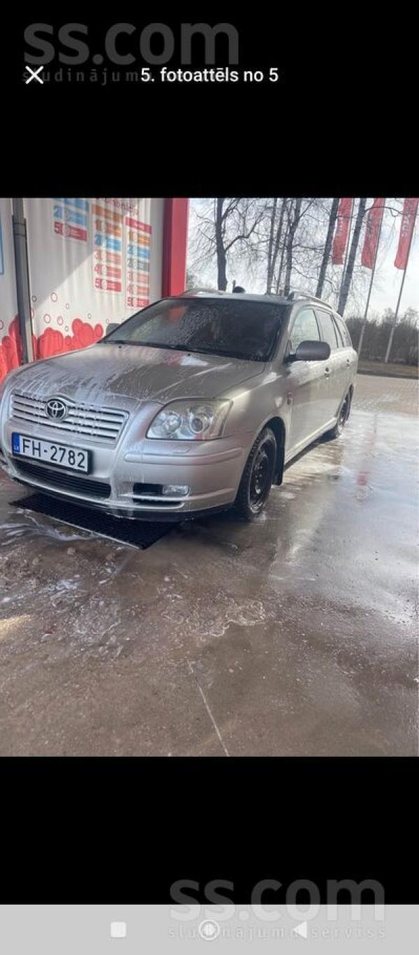 Toyota Avensis 2004 in Jelgava, with an engine capacity of 2.00 L and mileage of 308 thousand km for 650 €, photo 6 on AUTOMOTO.COM.LV