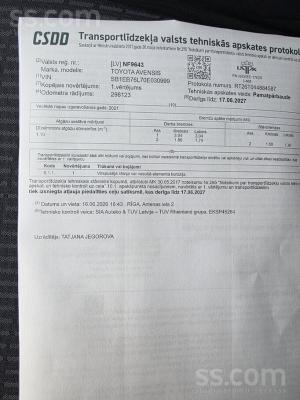 Тойота Авенсис 2011 в Рига, объемом двигателя 2.20 л и пробегом 298 тыс. км за 4800 €, фото 10 на AUTOMOTO.COM.LV