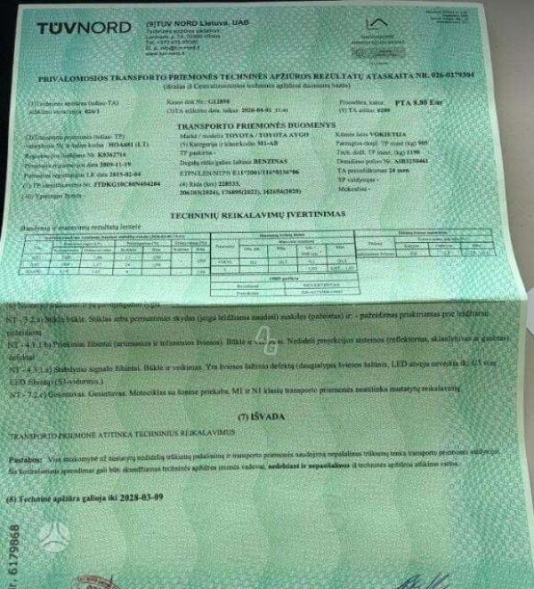 Синий Тойота Айго 2009 в Вильнюс, объемом двигателя 1.00 л и пробегом 238 тыс. км за 1450 €, фото 11 на AUTOMOTO.COM.LV