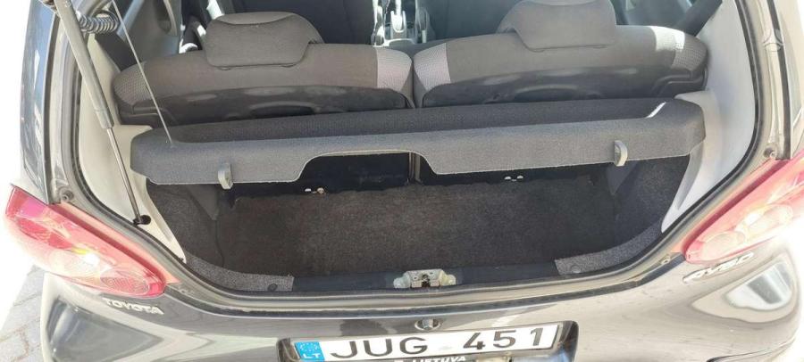 Grey Toyota Aygo 2006 in Vilnius, with an engine capacity of 1.00 L and mileage of 199 thousand km for 1400 €, photo 9 on AUTOMOTO.COM.LV