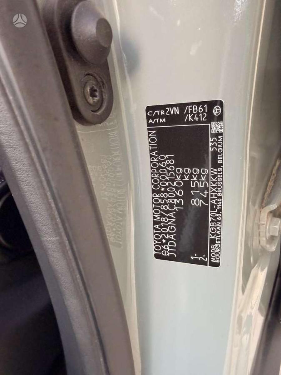 Зеленый Тойота Aygo X 2024 в Вильнюс, объемом двигателя 1.00 л и пробегом 49 тыс. км за 12950 €, фото 15 на AUTOMOTO.COM.LV