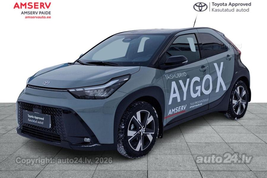 Зеленый Тойота Aygo X 2025 в Пайде, объемом двигателя 1.50 л и пробегом 411 тыс. км за 22990 €, фото 1 на AUTOMOTO.COM.LV