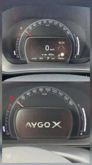 Grey Toyota Aygo X 2023 in Klaipeda, with an engine capacity of 1.00 L and mileage of 10 thousand km for 15900 €, photo 25 on AUTOMOTO.COM.LV