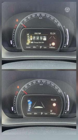 Grey Toyota Aygo X 2023 in Klaipeda, with an engine capacity of 1.00 L and mileage of 10 thousand km for 15900 €, photo 26 on AUTOMOTO.COM.LV