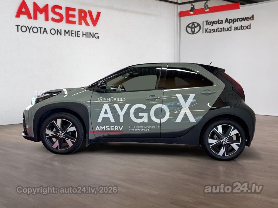 Toyota Aygo X 2025 in Tartu, with an engine capacity of 1.49 L and mileage of 13 thousand km for 22490 €, photo 4 on AUTOMOTO.COM.LV