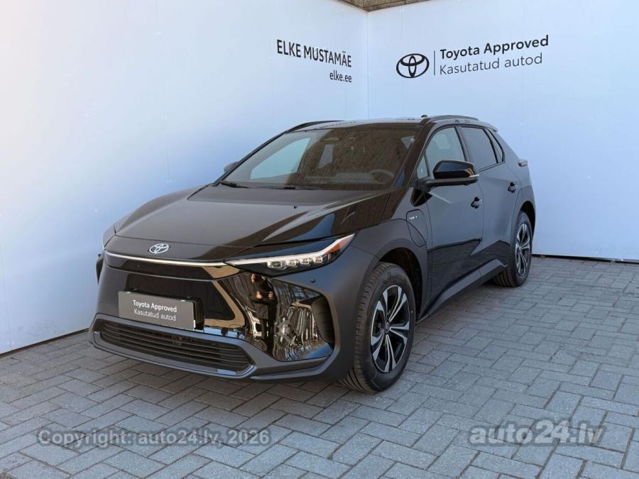 Melns Toyota bZ4X 2025 Tallina, ar dzinēja tilpumu 0.00 L un nobraukumu 3 tūkst. km par 39995 €, foto 1 vietnē AUTOMOTO.COM.LV