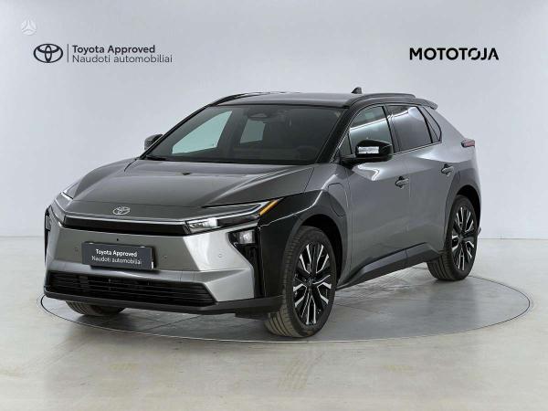Grey Toyota bZ4X 2025 in Vilnius, with an engine capacity of 0.00 L and mileage of 2 thousand km for 42990 €, photo 1 on AUTOMOTO.COM.LV