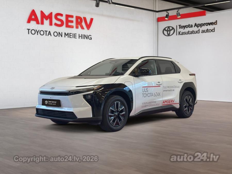 Balts Toyota bZ4X 2026 Tartu, ar dzinēja tilpumu 0.00 L un nobraukumu 13 tūkst. km par 42000 €, foto 1 vietnē AUTOMOTO.COM.LV