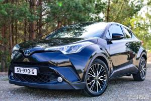 Black Toyota C-HR 2018 in Kretinga, with an engine capacity of 1.80 L and mileage of 223 thousand km for 14650 €, photo  on AUTOMOTO.COM.LV
