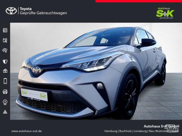 Black Toyota C-HR 2023 in Kaunas, with an engine capacity of 2.00 L and mileage of 25 thousand km for 29188 €, photo 1 on AUTOMOTO.COM.LV