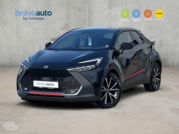 Black Toyota C-HR 2024 in Kaunas, with an engine capacity of 1.80 L and mileage of 50 thousand km for 29472 €, photo 1 on AUTOMOTO.COM.LV