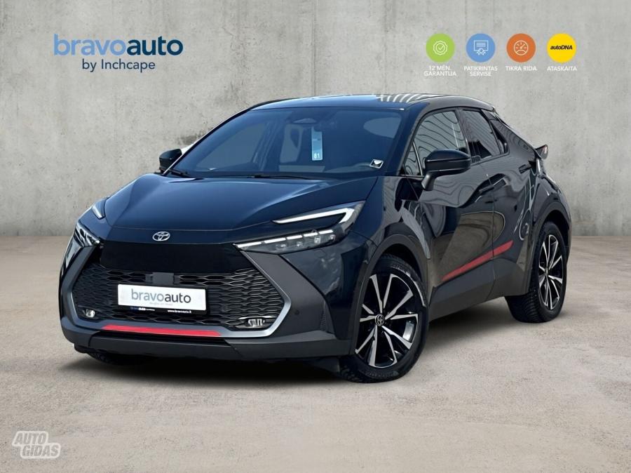 Melns Toyota C-HR 2024 Kauņa, ar dzinēja tilpumu 1.80 L un nobraukumu 50 tūkst. km par 29771 €, foto 1 vietnē AUTOMOTO.COM.LV