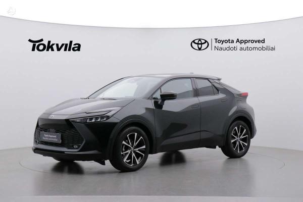 Black Toyota C-HR 2025 in Vilnius, with an engine capacity of 1.80 L and mileage of 11 thousand km for 29900 €, photo 1 on AUTOMOTO.COM.LV
