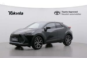 Melns Toyota C-HR 2025 Viļņa, ar dzinēja tilpumu 1.80 L un nobraukumu 24 tūkst. km par 31900 €, foto  vietnē AUTOMOTO.COM.LV