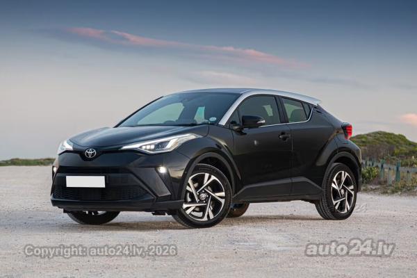 Black Toyota C-HR 2023 in Tallinn, with an engine capacity of 1.80 L and mileage of 26 thousand km for 28500 €, photo 1 on AUTOMOTO.COM.LV