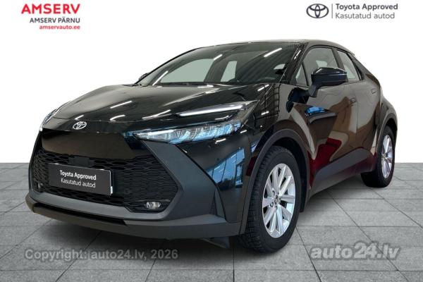 Black Toyota C-HR 2024 in Parnu, with an engine capacity of 1.80 L and mileage of 47 thousand km for 27990 €, photo 1 on AUTOMOTO.COM.LV