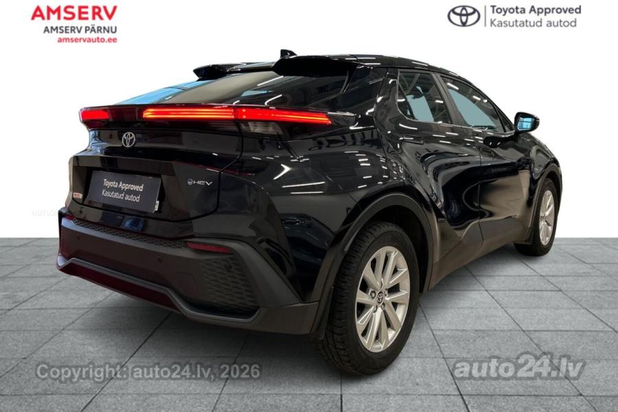 Black Toyota C-HR 2024 in Parnu, with an engine capacity of 1.80 L and mileage of 47 thousand km for 27990 €, photo 2 on AUTOMOTO.COM.LV