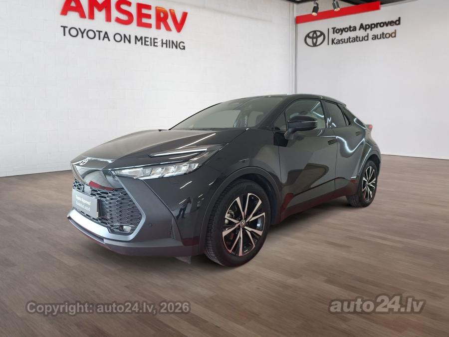 Black Toyota C-HR 2025 in Viljandi, with an engine capacity of 1.80 L and mileage of 25 thousand km for 28990 €, photo 1 on AUTOMOTO.COM.LV