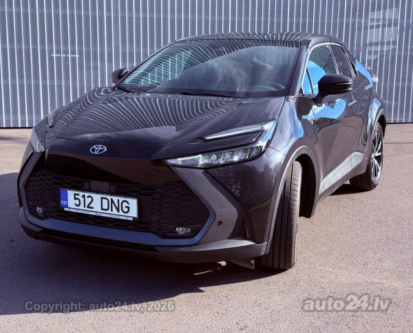 Black Toyota C-HR 2025 in Tallinn, with an engine capacity of 1.80 L and mileage of 24 thousand km for 28900 €, photo 3 on AUTOMOTO.COM.LV
