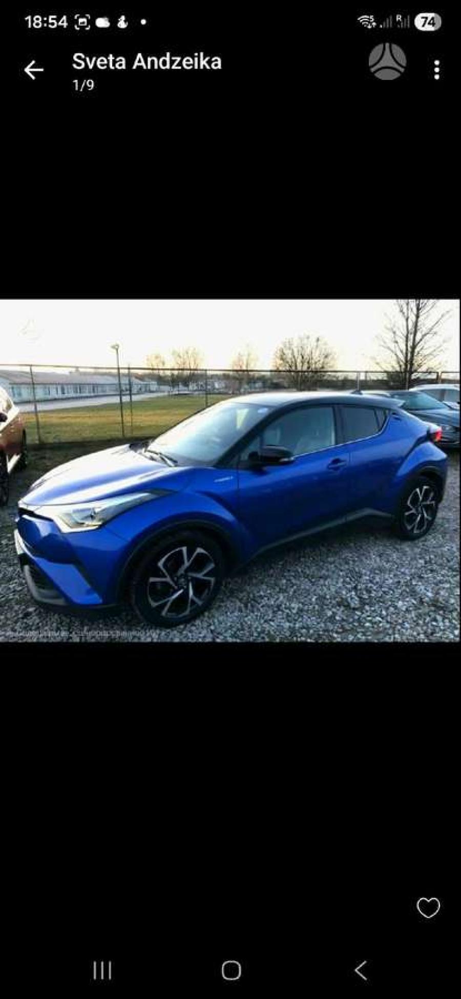 Zils Toyota C-HR 2017 Viļņa, ar dzinēja tilpumu 1.80 L un nobraukumu 179 tūkst. km par 15500 €, foto 1 vietnē AUTOMOTO.COM.LV