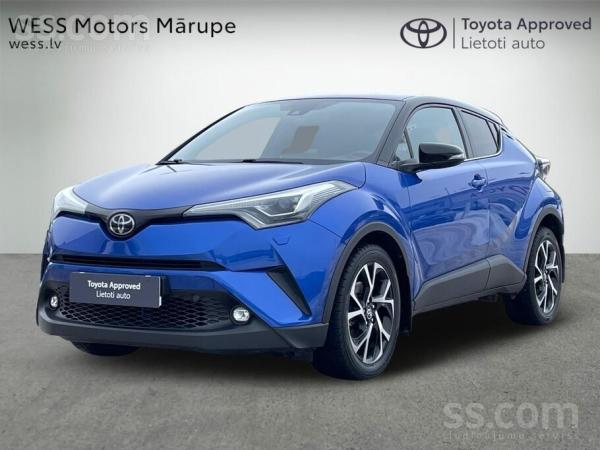 Zils Toyota C-HR 2017 Rīga, ar dzinēja tilpumu 1.20 L un nobraukumu 85 tūkst. km par 16990 €, foto  vietnē AUTOMOTO.COM.LV