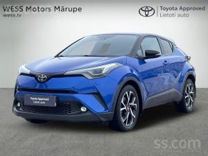 Zils Toyota C-HR 2017 Rīga, ar dzinēja tilpumu 1.20 L un nobraukumu 85 tūkst. km par 16990 €, foto  vietnē AUTOMOTO.COM.LV