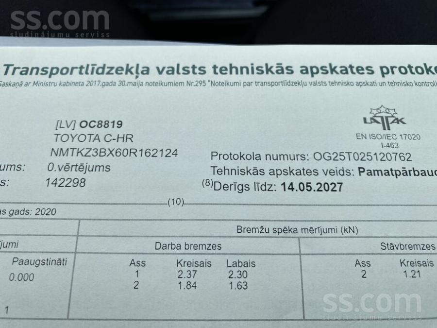 Zils Toyota C-HR 2018 Rīga, ar dzinēja tilpumu 1.80 L un nobraukumu 140 tūkst. km par 16980 €, foto 33 vietnē AUTOMOTO.COM.LV
