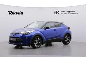 Zils Toyota C-HR 2021 Viļņa, ar dzinēja tilpumu 1.99 L un nobraukumu 142 tūkst. km par 21900 €, foto  vietnē AUTOMOTO.COM.LV