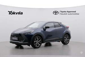 Blue Toyota C-HR 2025 in Vilnius, with an engine capacity of 1.99 L and mileage of 9 thousand km for 38900 €, photo  on AUTOMOTO.COM.LV