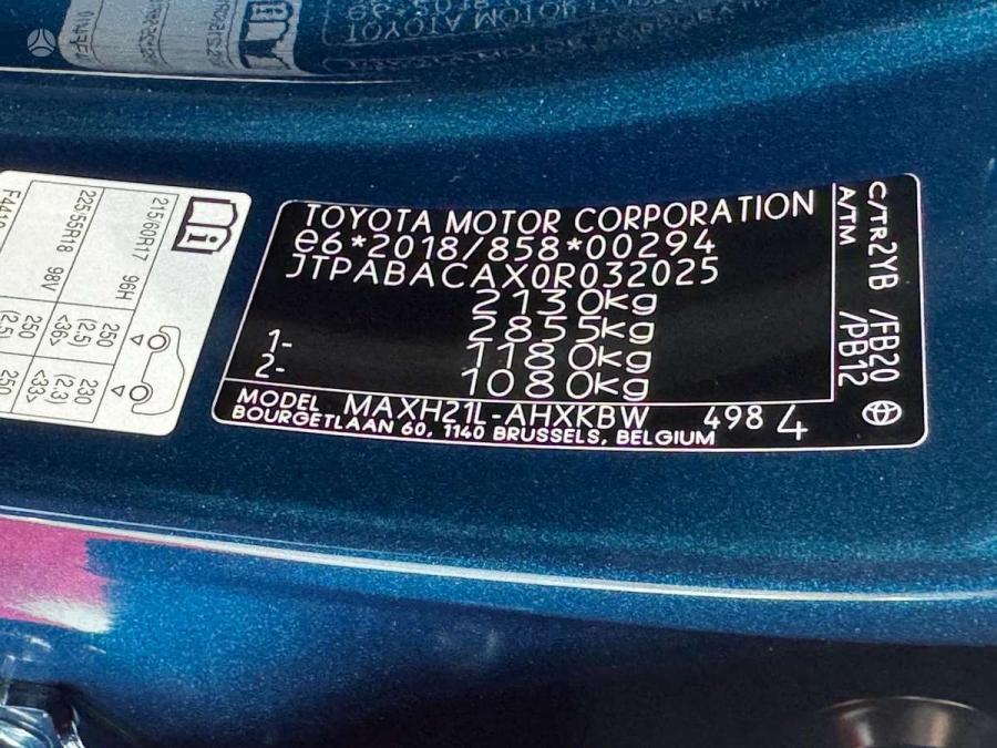 Синий Тойота C-HR 2025 в Шяуляй, объемом двигателя 1.99 л и пробегом 15 тыс. км за 33900 €, фото 30 на AUTOMOTO.COM.LV