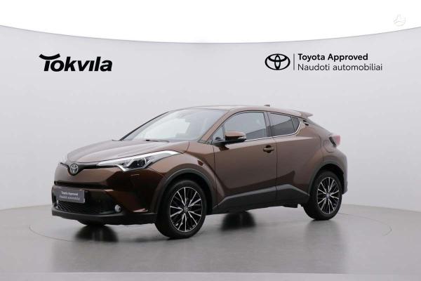 Brown Toyota C-HR 2018 in Vilnius, with an engine capacity of 1.20 L and mileage of 61 thousand km for 17900 €, photo 1 on AUTOMOTO.COM.LV