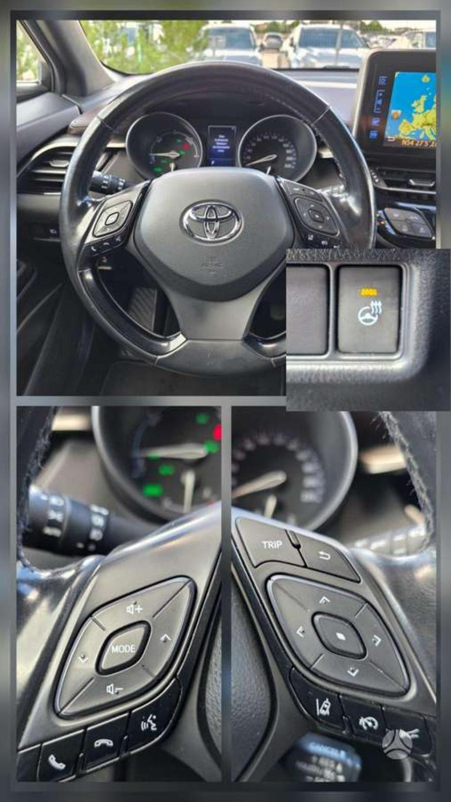 Серый Тойота C-HR 2017 в Шяуляй, объемом двигателя 1.80 л и пробегом 153 тыс. км за 16600 €, фото 27 на AUTOMOTO.COM.LV