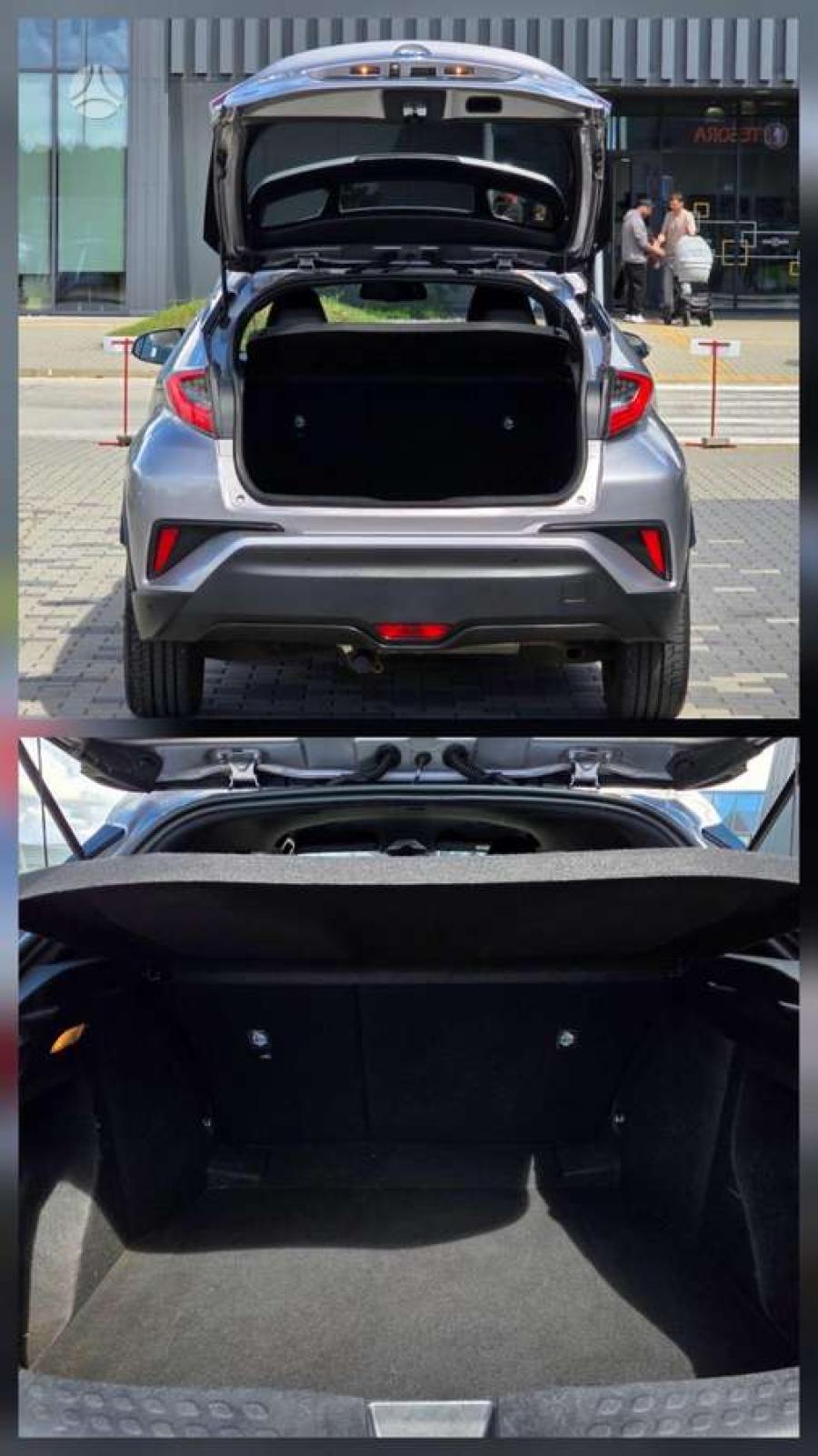Pelēks Toyota C-HR 2017 Šauļi, ar dzinēja tilpumu 1.80 L un nobraukumu 153 tūkst. km par 16600 €, foto 21 vietnē AUTOMOTO.COM.LV