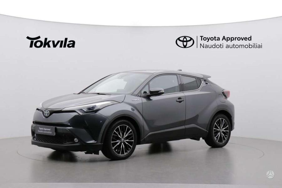 Grey Toyota C-HR 2017 in Vilnius, with an engine capacity of 1.80 L and mileage of 77 thousand km for 20900 €, photo 1 on AUTOMOTO.COM.LV