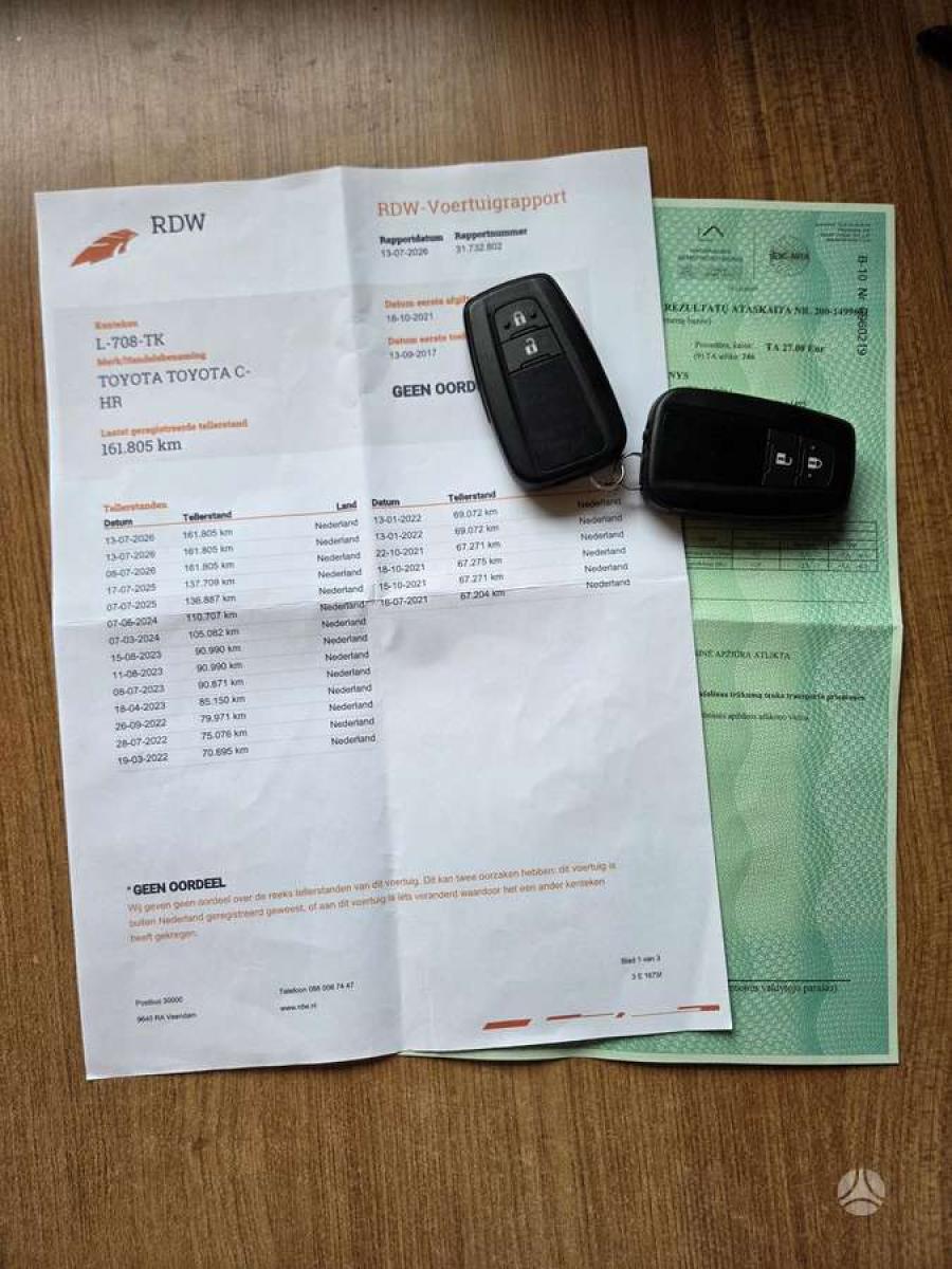 Pelēks Toyota C-HR 2017 Kauņa, ar dzinēja tilpumu 1.80 L un nobraukumu 162 tūkst. km par 15250 €, foto 24 vietnē AUTOMOTO.COM.LV
