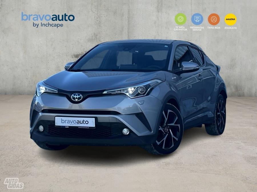 Pelēks Toyota C-HR 2019 Kauņa, ar dzinēja tilpumu 1.80 L un nobraukumu 120 tūkst. km par 19771 €, foto 1 vietnē AUTOMOTO.COM.LV