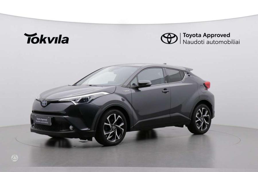 Grey Toyota C-HR 2019 in Vilnius, with an engine capacity of 1.80 L and mileage of 79 thousand km for 21900 €, photo 1 on AUTOMOTO.COM.LV